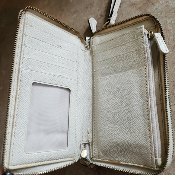 Coach | Bags | Coach Signature Cora Ivory Patent Leather Dome Satchel ...